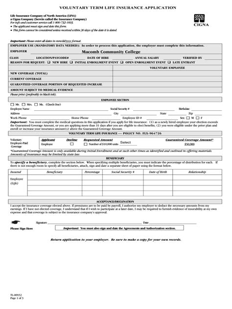 Cigna Tl 00932 Form Fill Online Printable Fillable Blank Pdffiller