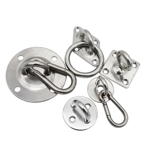 Ceiling Hook U Shape Hook Spring Safety Buckle Stainless Steel Hook U