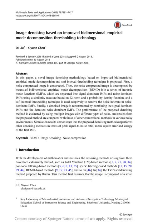 Image Denoising Based On Improved Bidimensional Empirical Mode Decomposition Thresholding