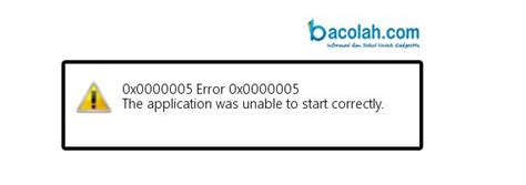 Cara Mengatasi Error 0x00005