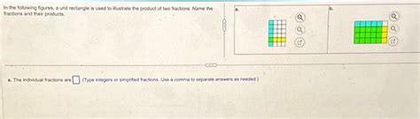 Solved In The Following Figures A Unit Rectangle Is Used To