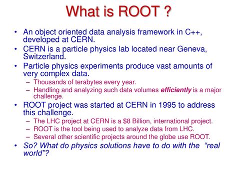 PPT ROOT A Data Mining Tool From CERN PowerPoint Presentation Free Download ID 9237675