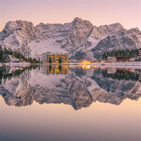 2048x2048 Lake Misurina Italy Ipad Air Hd 4k Wallpapersimages