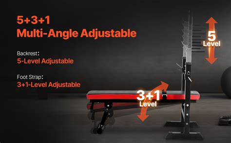 Weight Bench Sit Up Bench For Home Gym Strength Training Adjustable