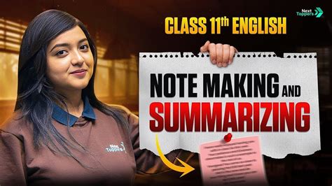 Note Making And Summarizing Class 11 English Note Making And Summary Format Trick Examples