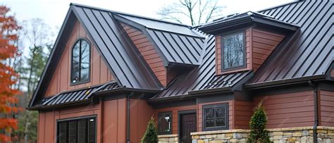 Houses With Brown Metal Roofs Style Durability And Curb Appeal
