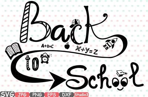 Welcome Back To School Clip Art Black And White