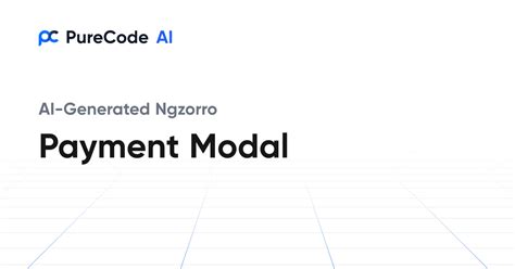 build great ngzorro payment modal components faster using ai tools