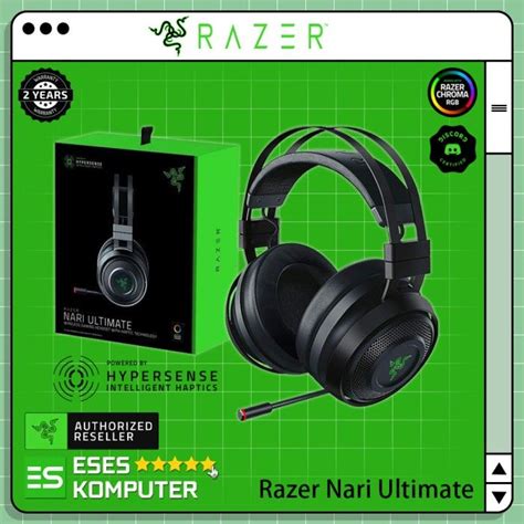 Headset Razer Nari Ultimate Wireless Thx Spatial Audio Headset Gaming