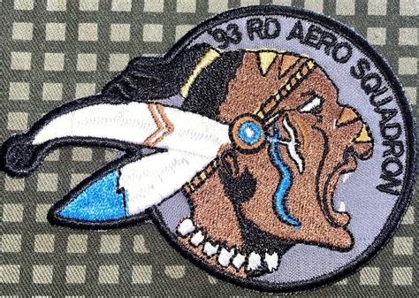 93rd Aero Squadron Native With Feather Patch Decal Patch Co