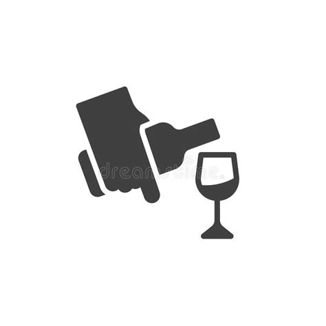 Hand Pouring Wine Glass Stock Illustrations 371 Hand Pouring Wine