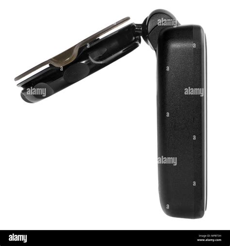 GPS Car Navigation With Handle Black Electronic Map Device With Blue Screen And Silver Border