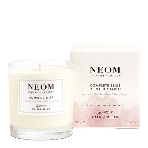 Neom Complete Bliss Scented Candle 1 Wick Bath And Unwind Official Stockist