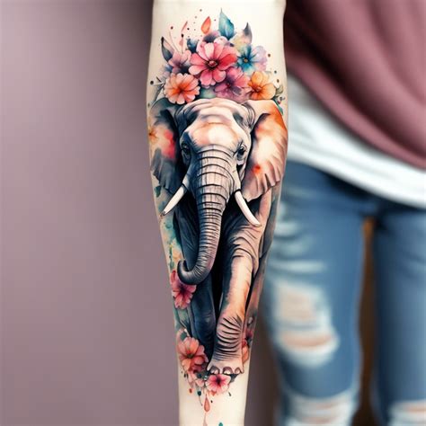 Pin By Anthony Drake On Tattooed Solace Colorful Elephant Tattoo