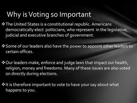 Ppt The Importance Of Voting Powerpoint Presentation Free Download