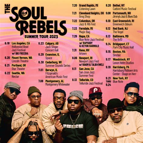 The Soul Rebels To Embark On Nationwide 2023 Tour