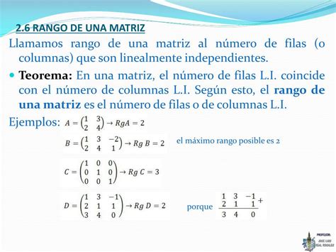 Ppt Tema 2 Algebra De Matrices Powerpoint Presentation Free