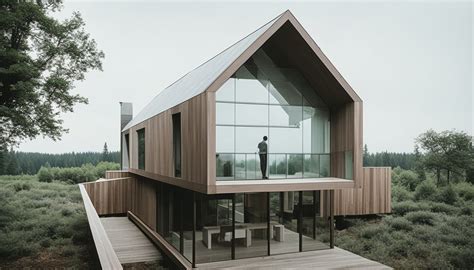 Rendering Exterior Cabin The Rac Basic Sample Revit Model Veras
