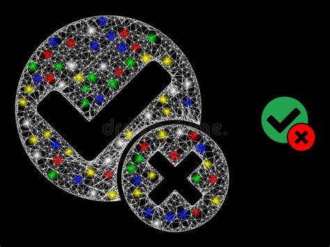 Shiny Irregular Mesh False Positive Icon Stock Vector Illustration Of Prohibit Spot 235076270