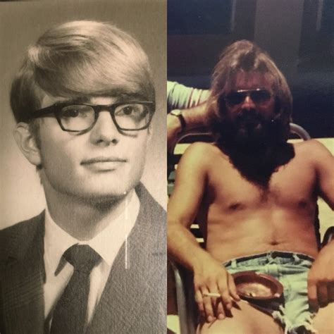My Dad In High School Vs My Dad In College Early To Mid 1970s