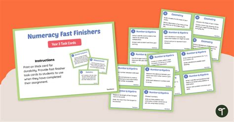Early Finishers Teach Starter
