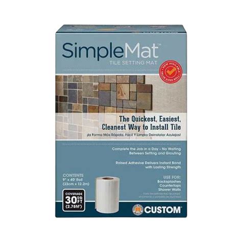 Simplemat Roll Of Tile Setting Mat Go Build Supply The Fastest Way To Build