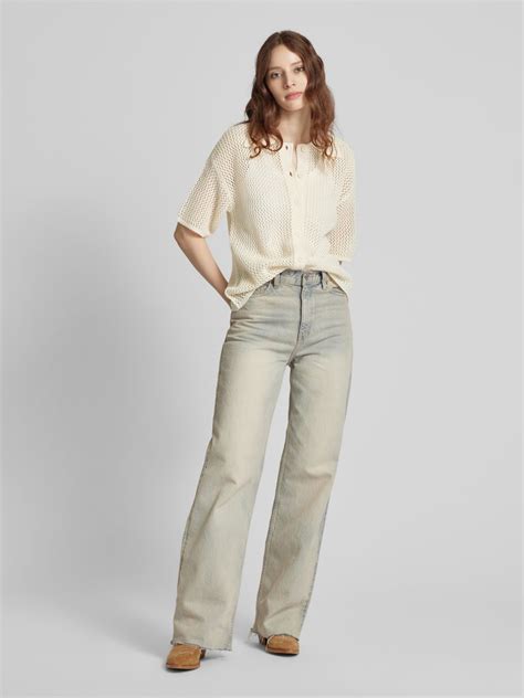 Vila Strickshirt Mit Lochmuster Modell Zola Offwhite Online Kaufen