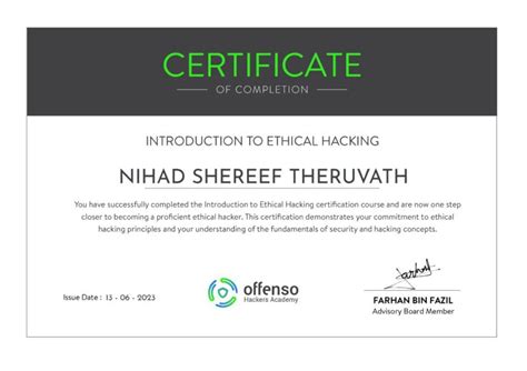 nihad shereef on linkedin offenso hacker academy