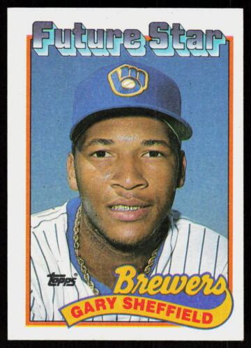 1989 Topps Gary Sheffield 343 Baseball Rookie Milwaukee Brewers Rc Ebay