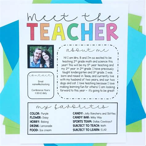 Editable All About Me Teacher Template Free Employee Onboarding Template