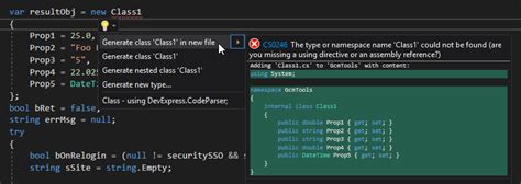 C Populating Class Properties From Class Initialization Using Visual
