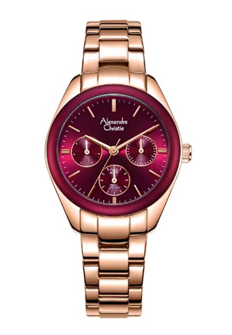 Jual Alexandre Christie Alexandre Christie Ac 2a85 Rosegold Red Bfbrgre