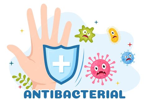Premium Vector Antibacterial Illustration With Virus Infection And