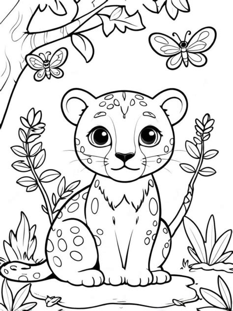 25 Gratis Pdf Kleurplaat Panter