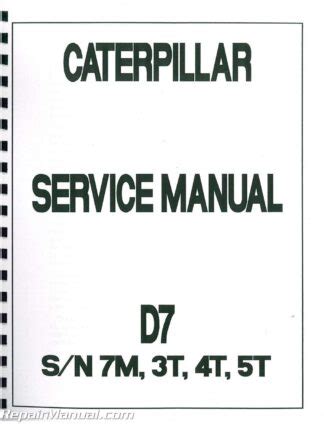 Caterpillar D7 Crawler Service Manual