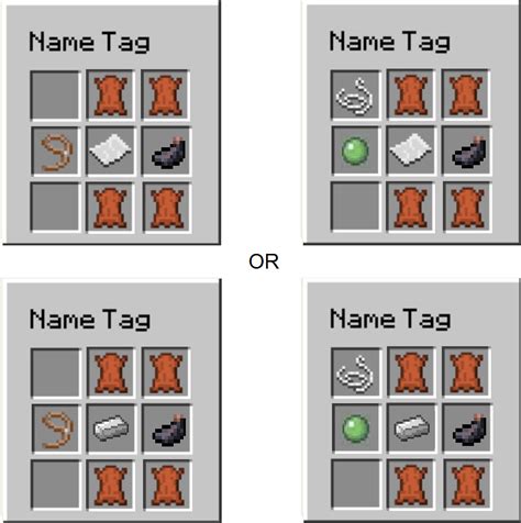 Name Tag Crafting Recipe Suggestions Minecraft Java Edition Minecraft Forum Minecraft Forum