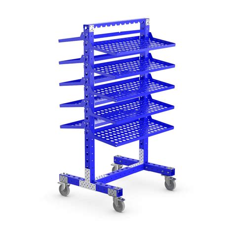 5 Smaller Flexqube Carts For Along The Assembly Line Flexqube