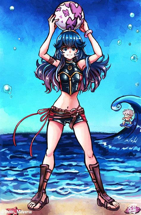 Stoic Seraphim Lucina Cipher Swimsuit Fire Emblem Lucina Fire