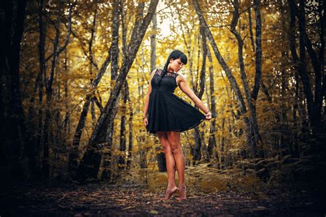 Wallpaper Sunlight Forest Women Outdoors Model Romance Autumn