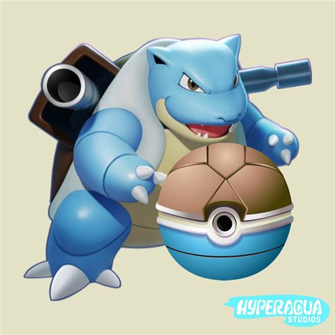 Blastoise Pokeball By Hyperagua On Deviantart