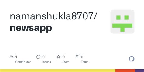 Github Namanshukla8707newsapp