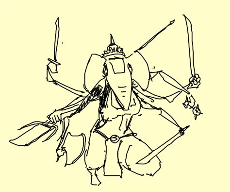 Samurai Spider Drawception