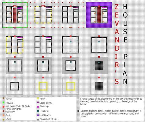 Minecraft Modern Mansion Blueprints Layer By Layer Design Talk
