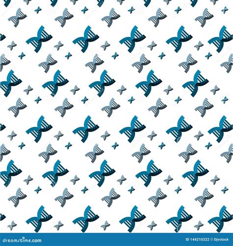 Dna Molecule Scientific Medical Pattern Stock Illustration