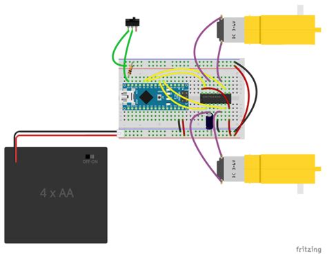 Bi Directional Motor Control Via Microswitch Matthew Clarkes Robosumo Blog