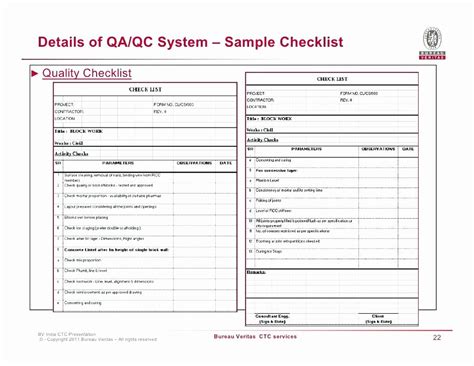Quality Control Form Template Shooters Journal