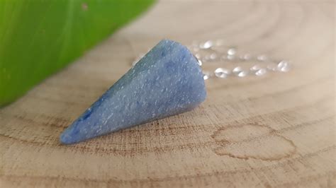 Blue Quartz Pendulum — Temple Of Stone