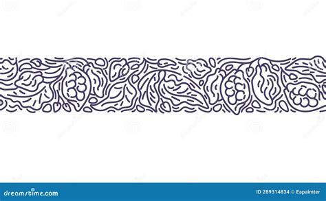 Cocoa Abstract Strip Seamless Pattern Art Border Stock Vector Illustration Of Graphic