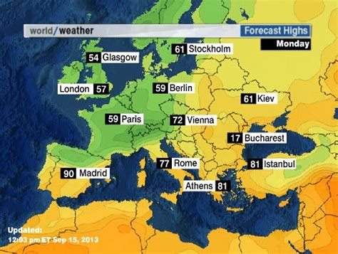 Weather Map Europe