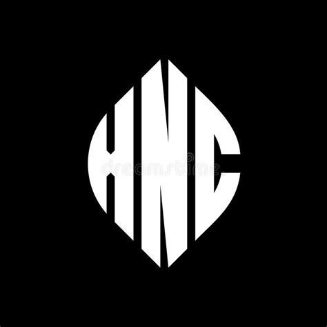 Xnc Circle Letter Logo Design With Circle And Ellipse Shape Xnc Ellipse Letters With